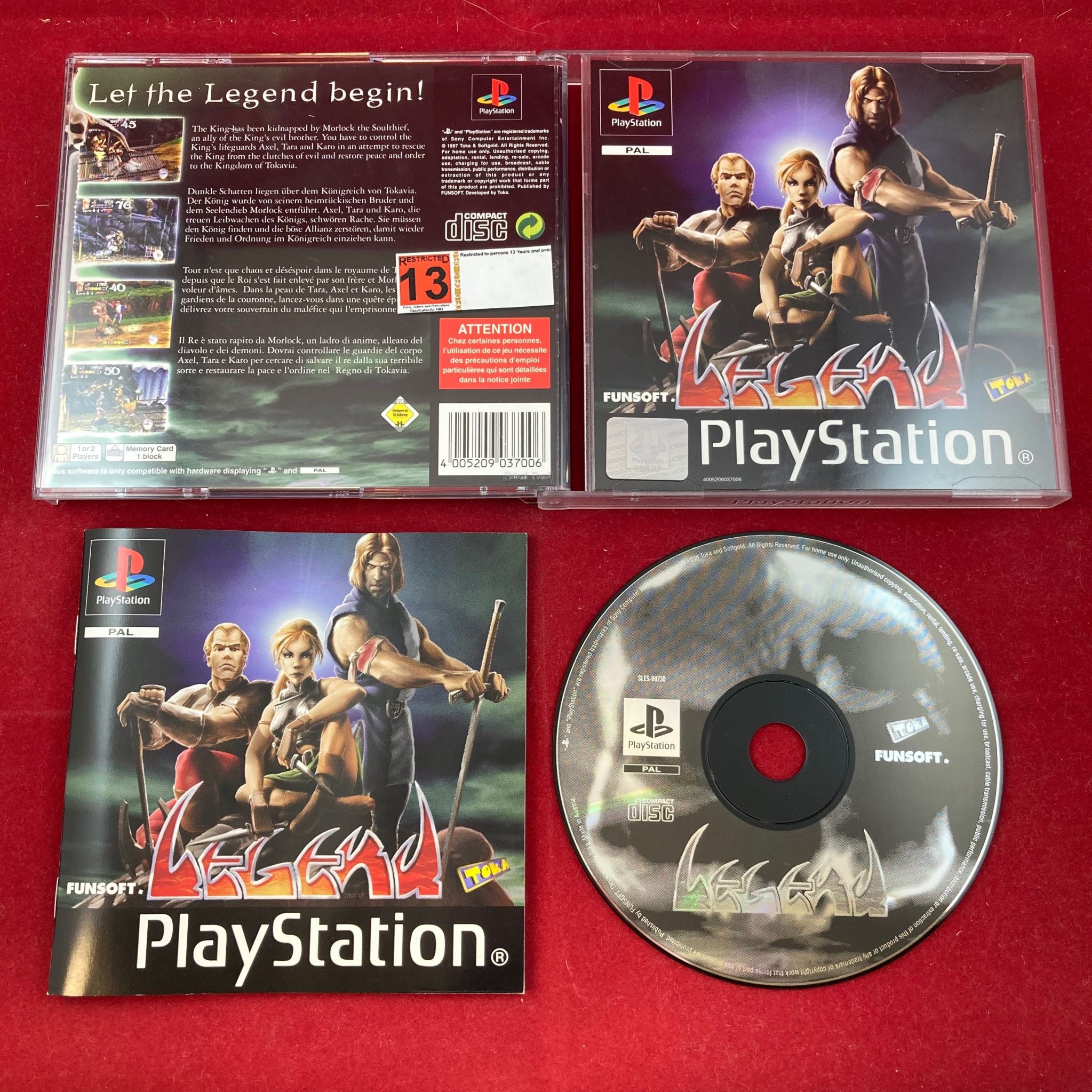 Legend – PSXFANBOY.nz :: PlayStation 1 games and gear for sale.