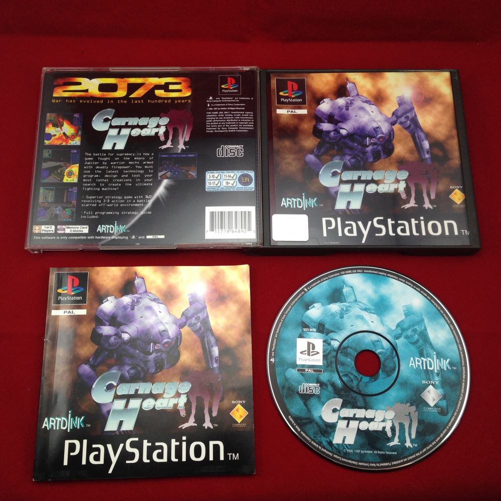 Carnage Heart – PSXFANBOY.nz :: PlayStation 1 games and gear for sale.